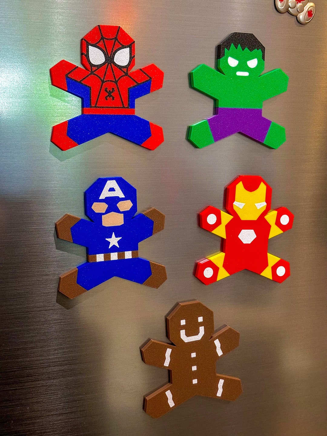 Superhero Marvel Comic Fridge Magnets Cookievengers - Etsy