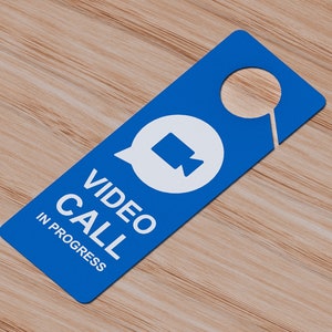 Door Hanger - Video Call in Progress - Etsy