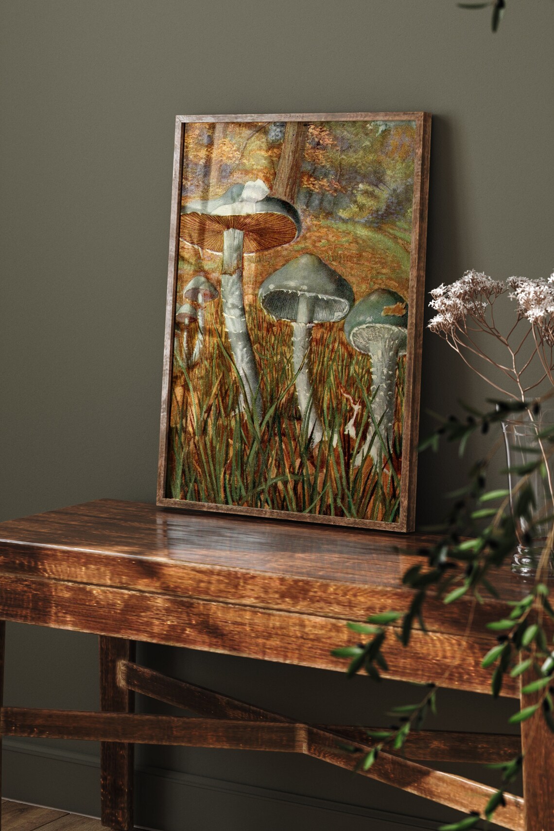 Vintage Mushroom Printable Digital Download an Antique - Etsy