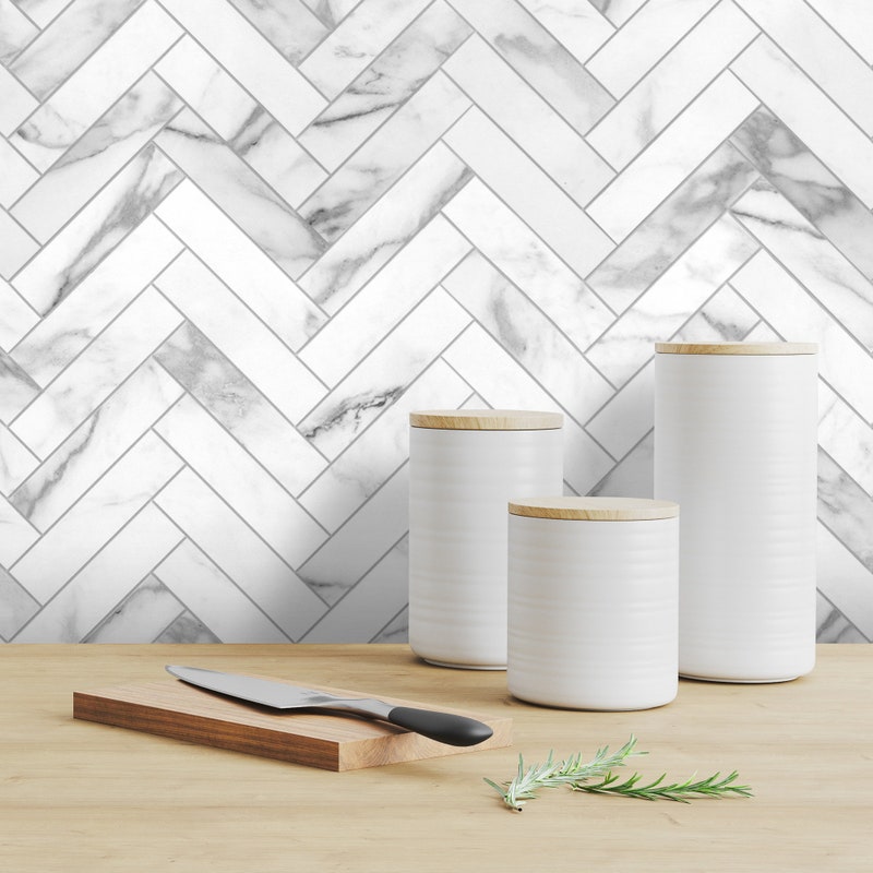 Herringbone Bathroom Tiles - Etsy
