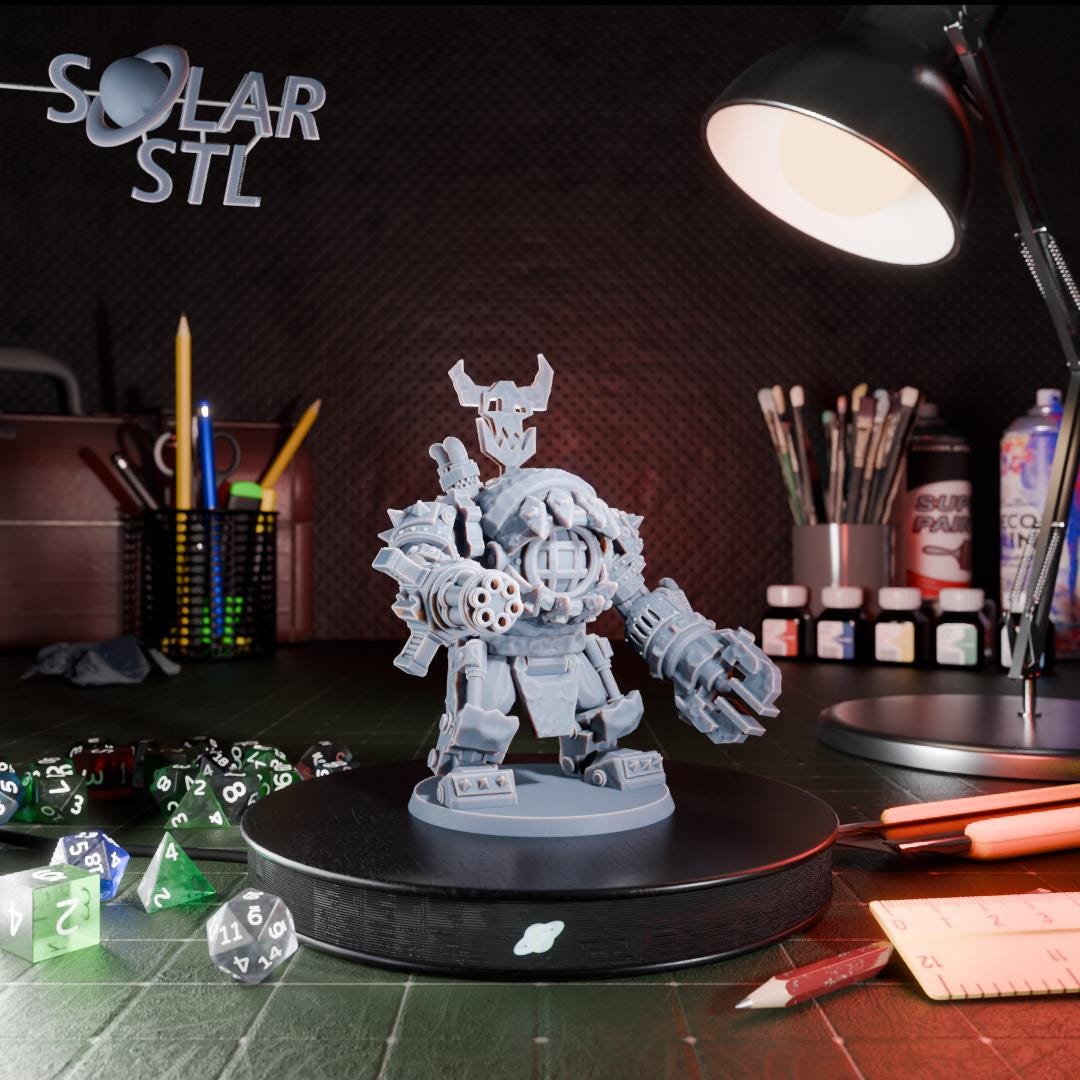 Big Daddy Krusha by Solar Stl's | Ork Warboss in Mega Armour Proxy ...