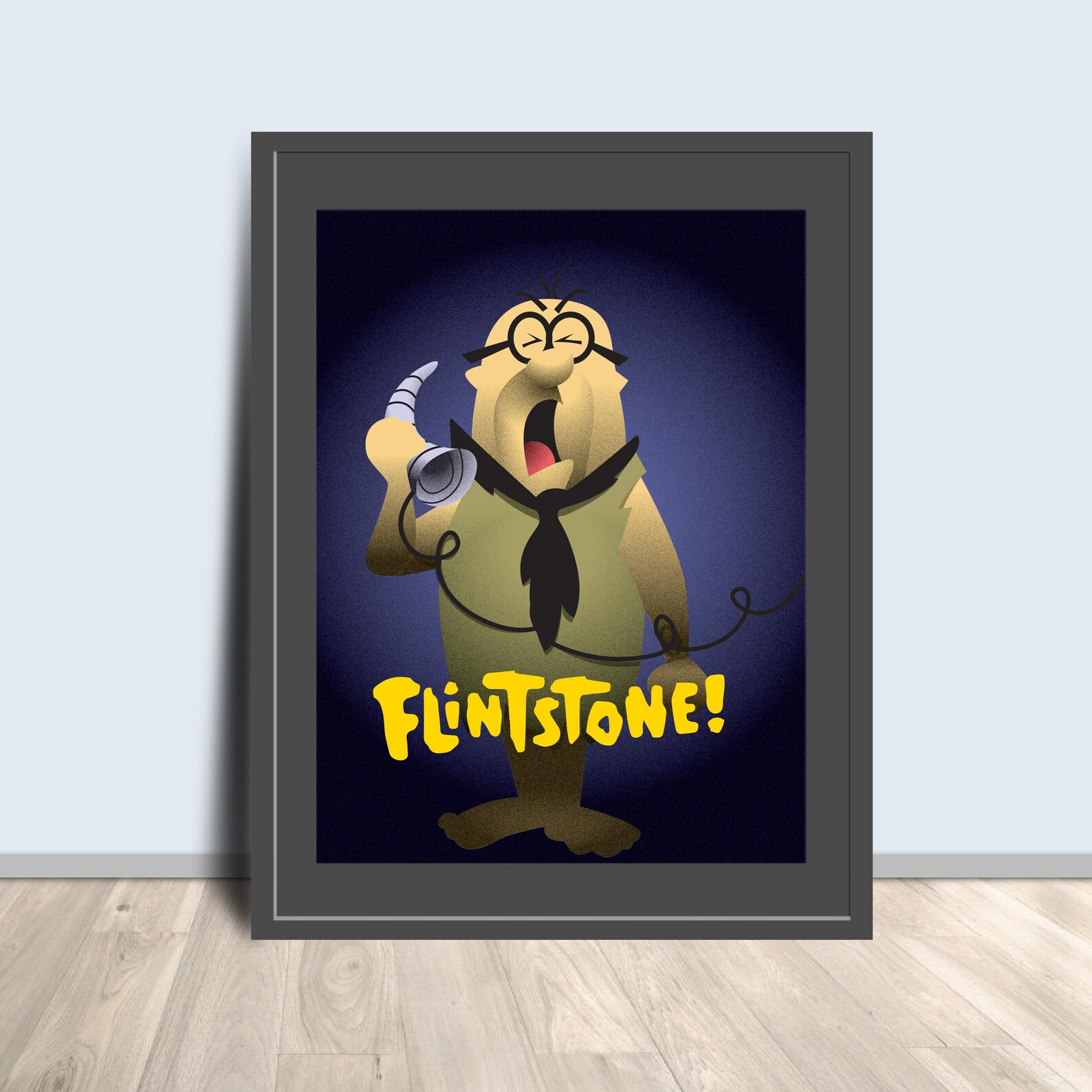 Mr. Slate Poster the Flintstones Poster Cartoon Art Bedrock - Etsy