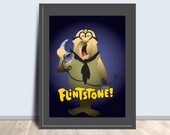 Mr. Slate Poster the Flintstones Poster Cartoon Art Bedrock - Etsy