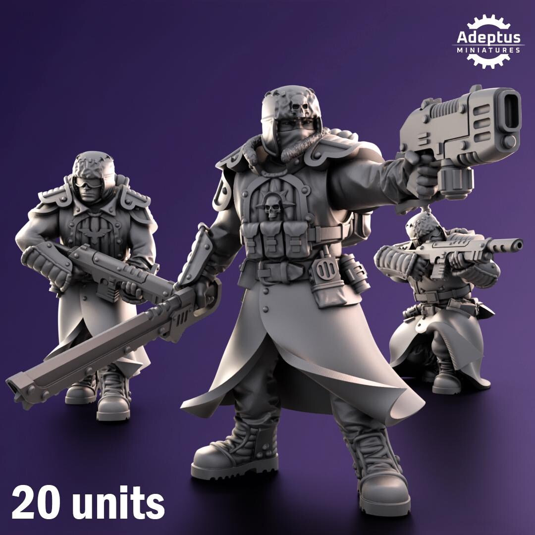 Iceward Division Infantry Platoon (20 Models) Redmakers | 28mm IG ...