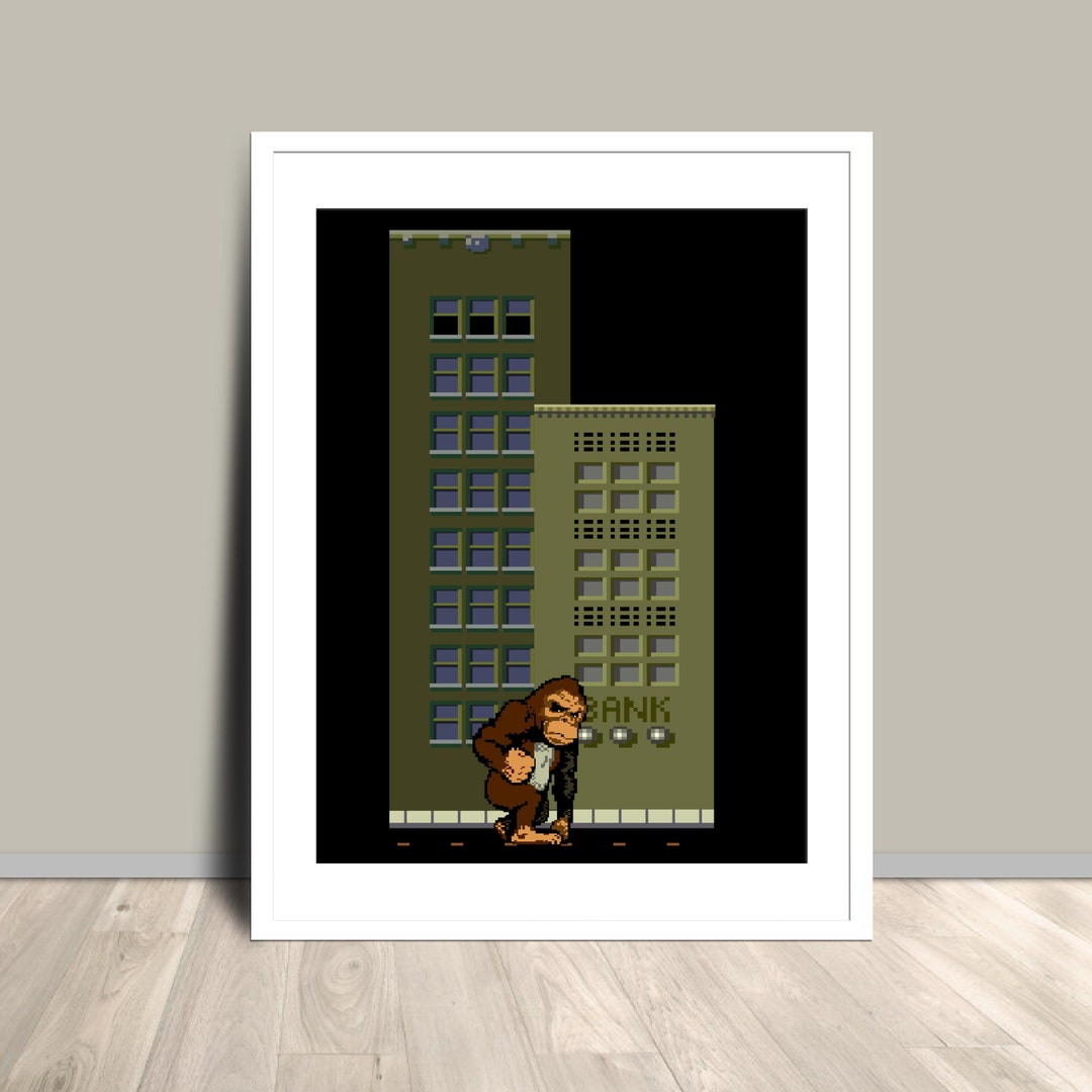 Rampage Classic Arcade Game Art Collection Retro 8-bit Vintage Video ...