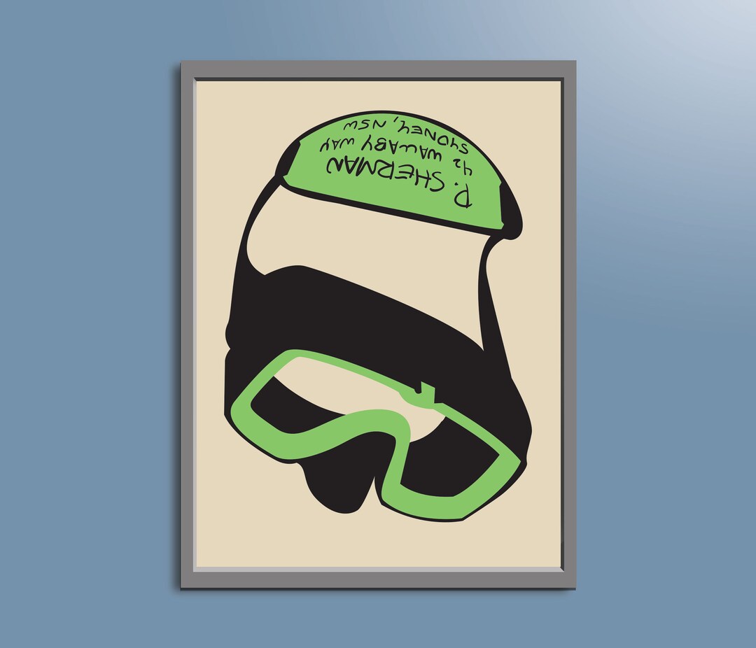 Finding Nemo Diving Mask Poster Underwater Adventure Art Print - Etsy