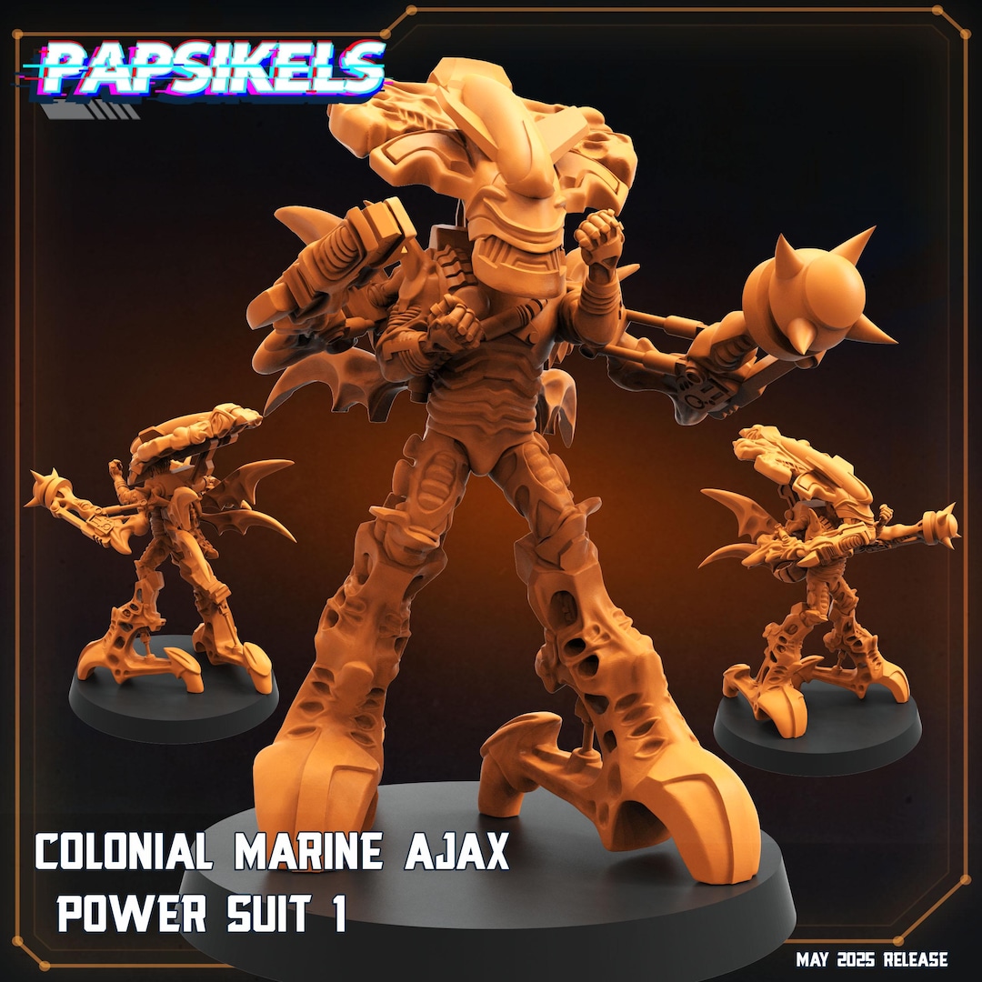 Colonial Marine Ajax Power Suit | 32mm Scale | Papsikels | Mecha Suit ...