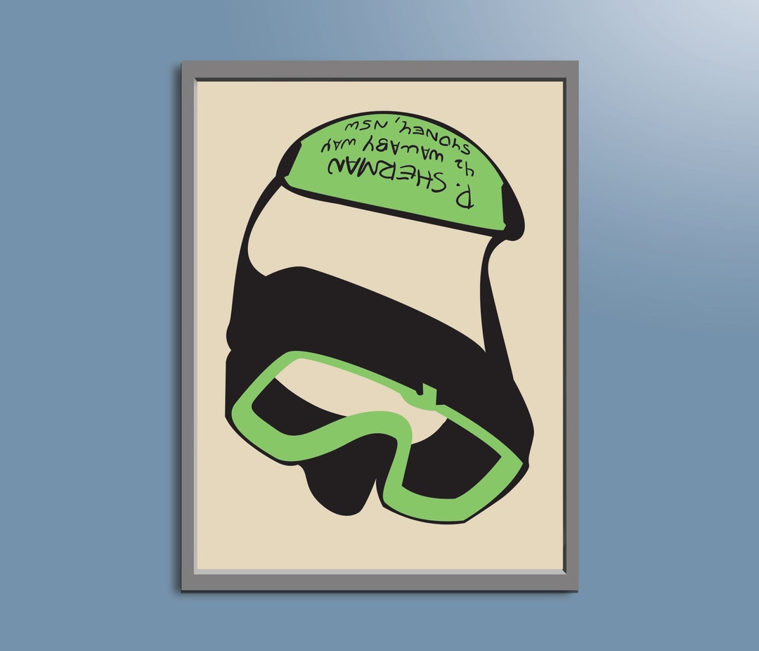 Finding Nemo Diving Mask Poster Underwater Adventure Art Print Wall ...