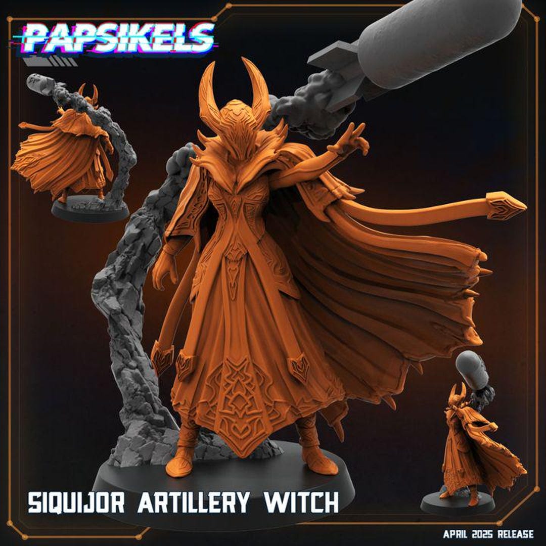 Siquijor Artillery Witch | Papsikels Miniatures | Sci Fi Trench Crusade ...