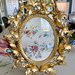 Antique Ornate Oval Rococo Cast Iron in Victorian Gold Gilt Heavy Wall ...