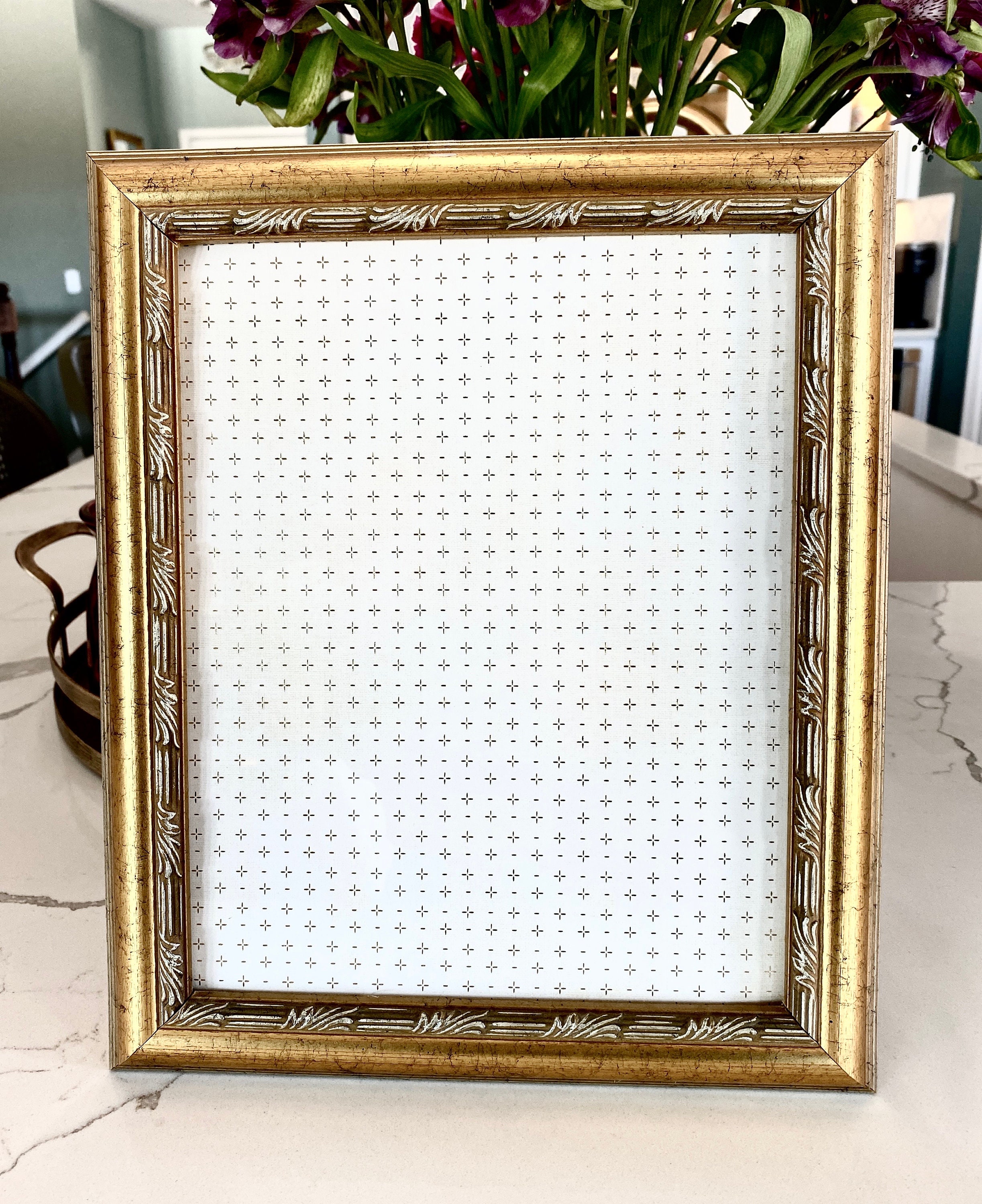 Wooden Gold Carved 8 X 10 Ornate Photo Frame Tabletop or Wall Mounted ...