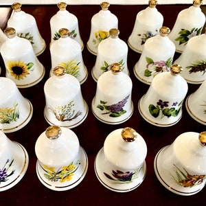 Danbury Mint State Flowers Miniature State Bells Walk 50 States ...
