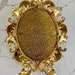 Antique Ornate Oval Rococo Cast Iron in Victorian Gold Gilt Heavy Wall ...