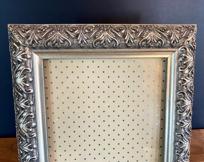 Vintage Antiqued Silver Wooden Scroll 5 X 7 Photo Frame Silver Tabletop ...