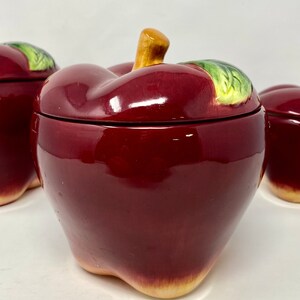 Charming Red Apple Canisters by ACK Trading Los Angeles Choice of 3 ...