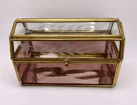 brass and glass box - Gem