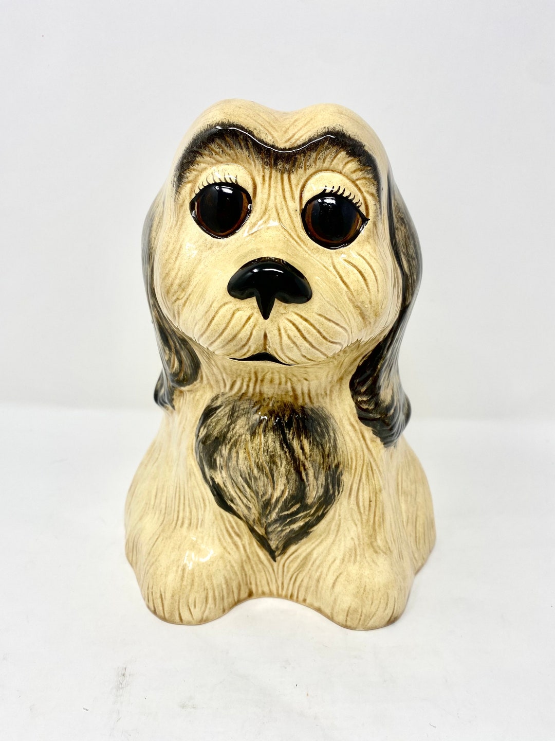 Vintage Ceramic Dog Themed Planter Vase Succulent Air Plant Pot Cocker ...