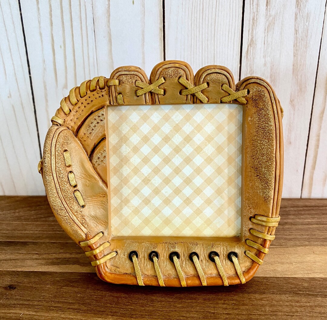 Baseball Glove Picture Frame Catchers Mitt Sports Picture 3.5 X 3.5 ...