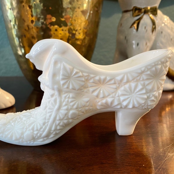 Fenton Glass Shoe - Etsy