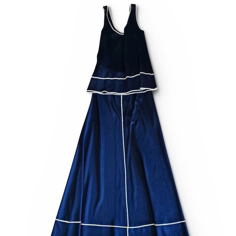 Navy Blue Two Piece Set for Women - Etsy