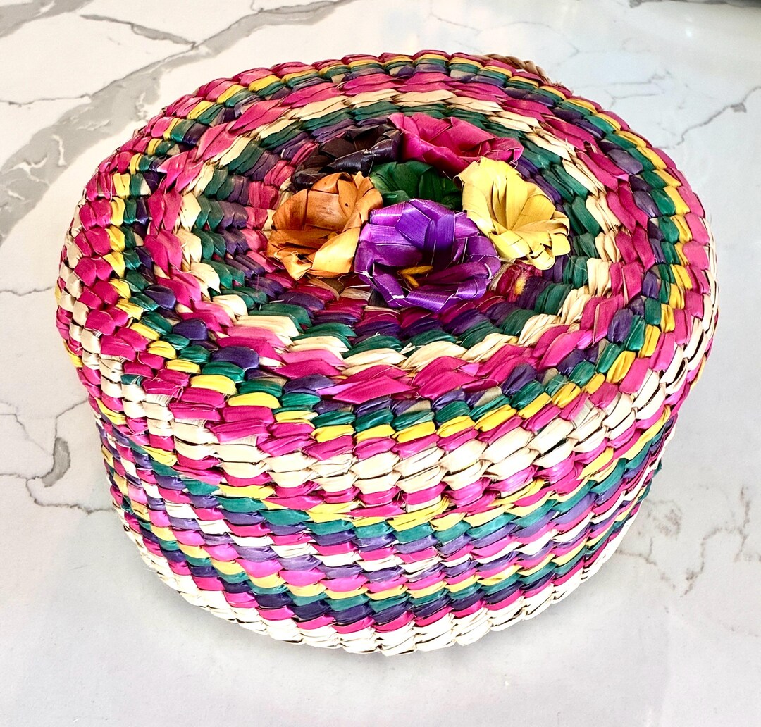 Hand Woven Tortillero Tortilla Warmer Multicolored (tortilla Basket ...