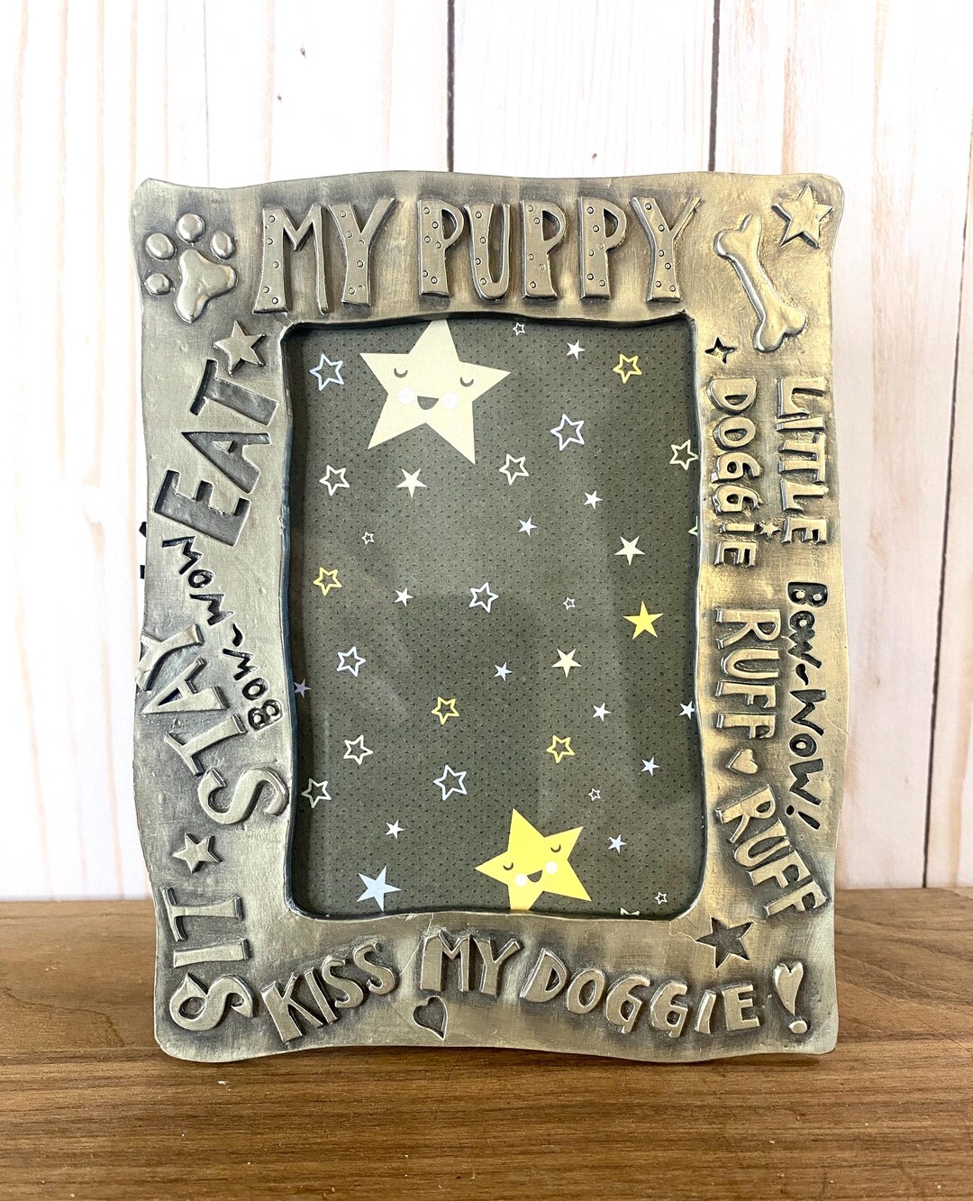 Silver Pewter "my Puppy Dog" Photo Frame: Dog Lover Gift - Etsy