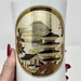 Japanese Chokin Art Gold Metal Engraved White Porcelain Collector Vase ...