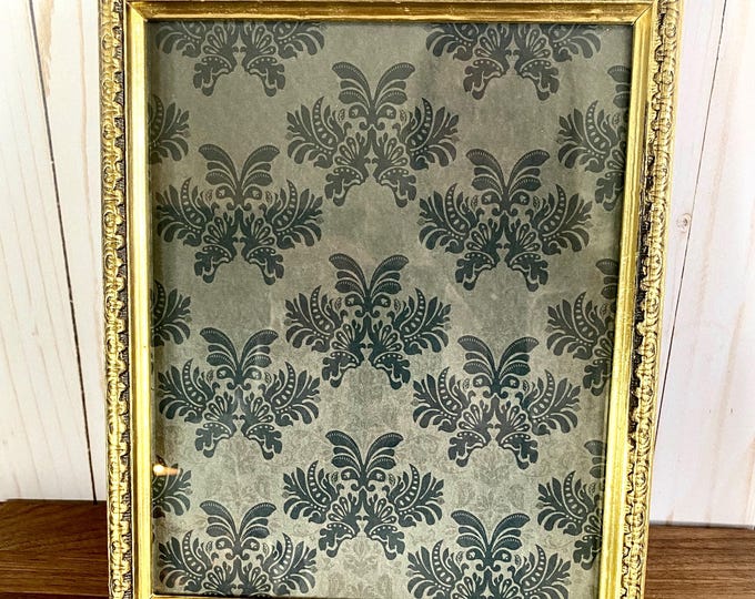 Vintage Gold Wooden Brocade Design 8” X 10” Photo Frame Wall Mount or ...