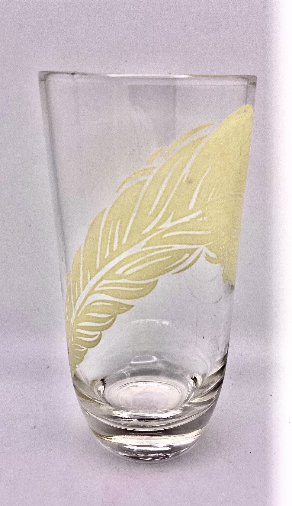 Vintage MCM Feather Tumblers: Pastel Drinking Glasses, Set of 5 - Etsy