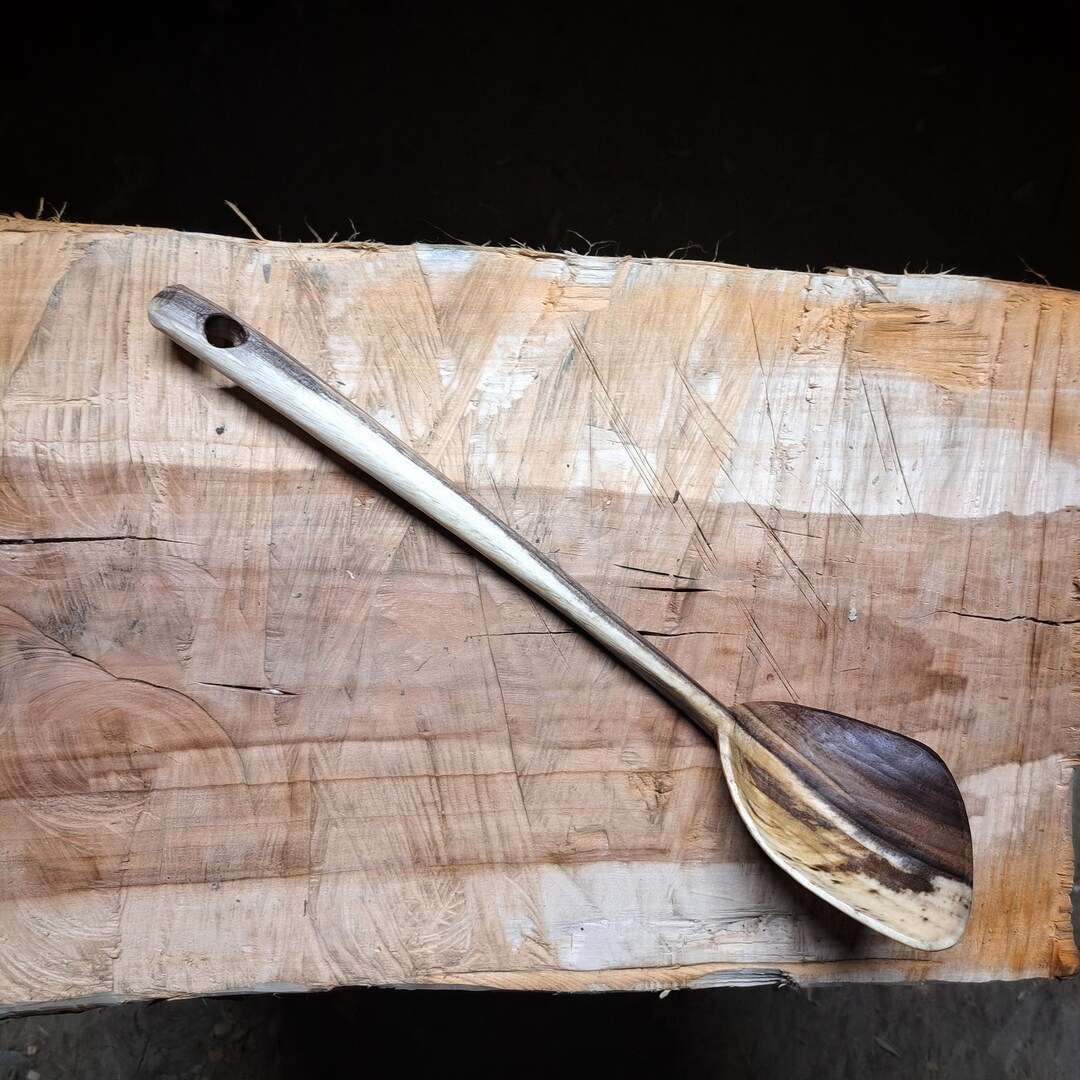 Walnut Wood Wok Style Spoon - Etsy