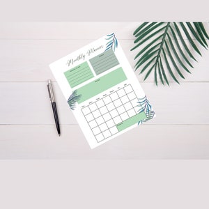 Digital Monthly Planner-printable Planner, Instant Download ...