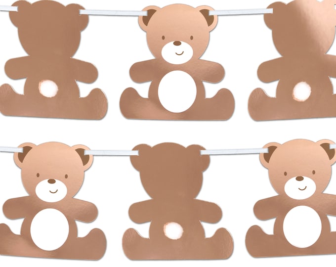 Bear Themed Bunting - Crochet Garland - Bear Decorations - Nursery ...