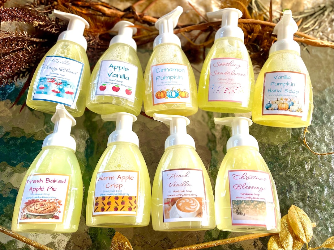 Natural Castile Foaming Hand Soap: Personalized Scent, Gift Wrapped - Etsy