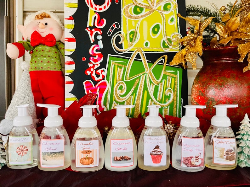 Natural Castile Oil Foaming Hand Soap: Personalized Scented Gift - Etsy