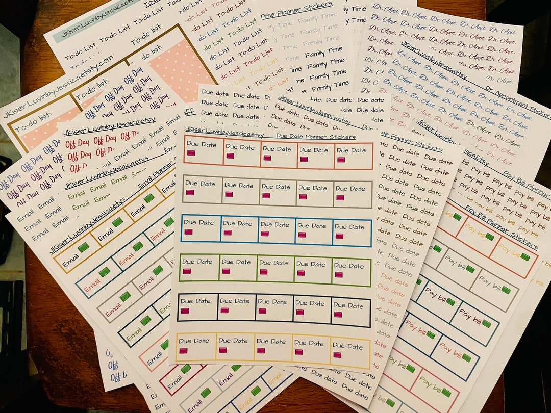 Personalized Planner Stickers/customize Your Script Stickers/erin ...