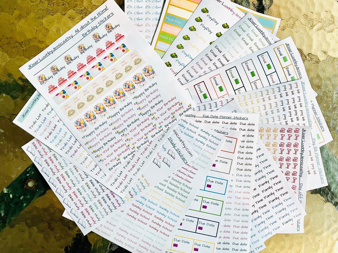 Personalized Planner Stickers/customize Your Script Stickers/erin ...