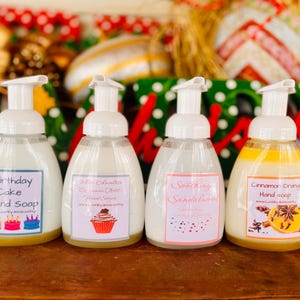 Scented Foaming Hand Soap: Natural Castile Oil, Personalized Gift - Etsy