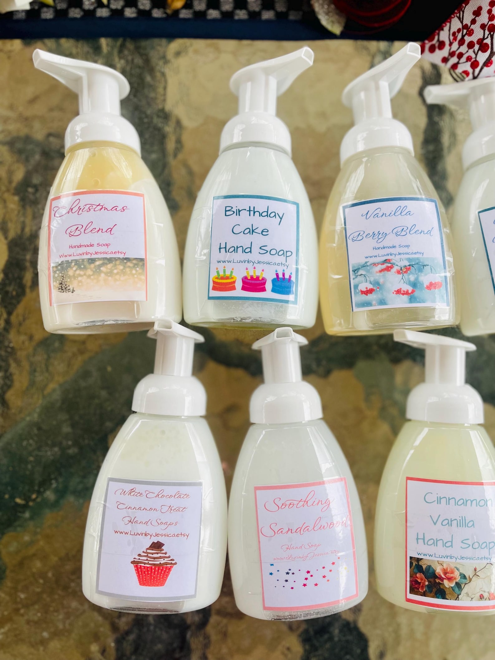 Scented Foaming Hand Soap: Natural Castile Oil, Personalized Gift - Etsy