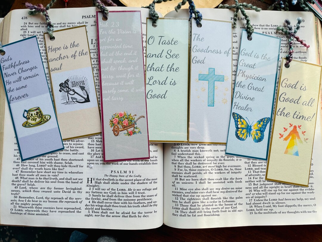 Handmade Jesus Bible Bookmarks Stocking Stuffers Bible Journaling ...
