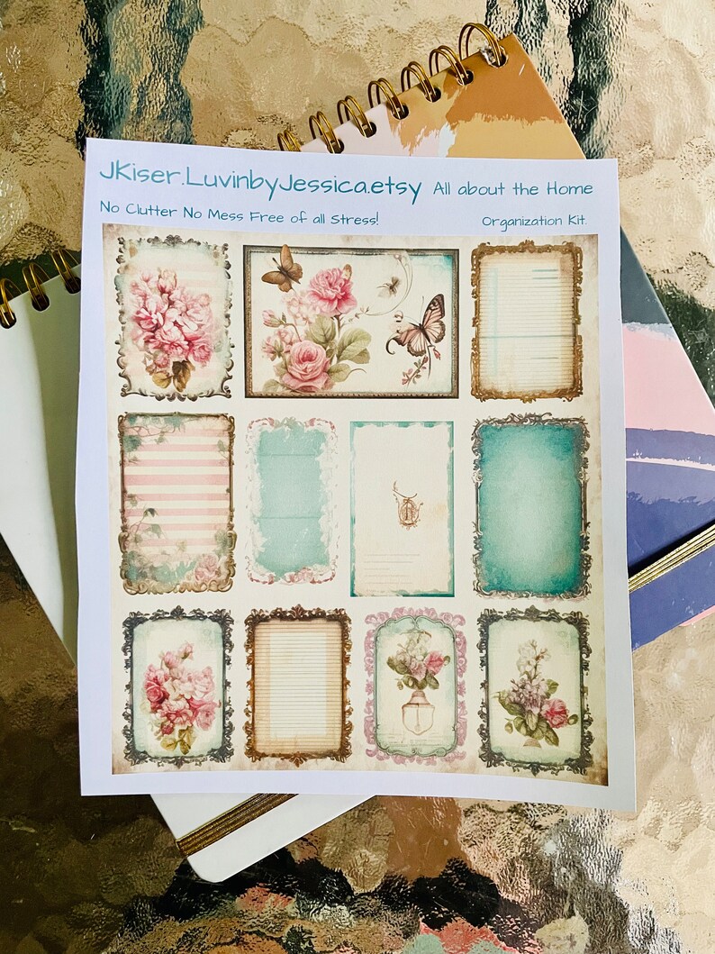 Floral Bible Journaling Stickers, Christian Planner Kit - Etsy