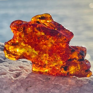 Red Amber , Natural Baltic Amber, Natural Amber Stone, Amber With ...