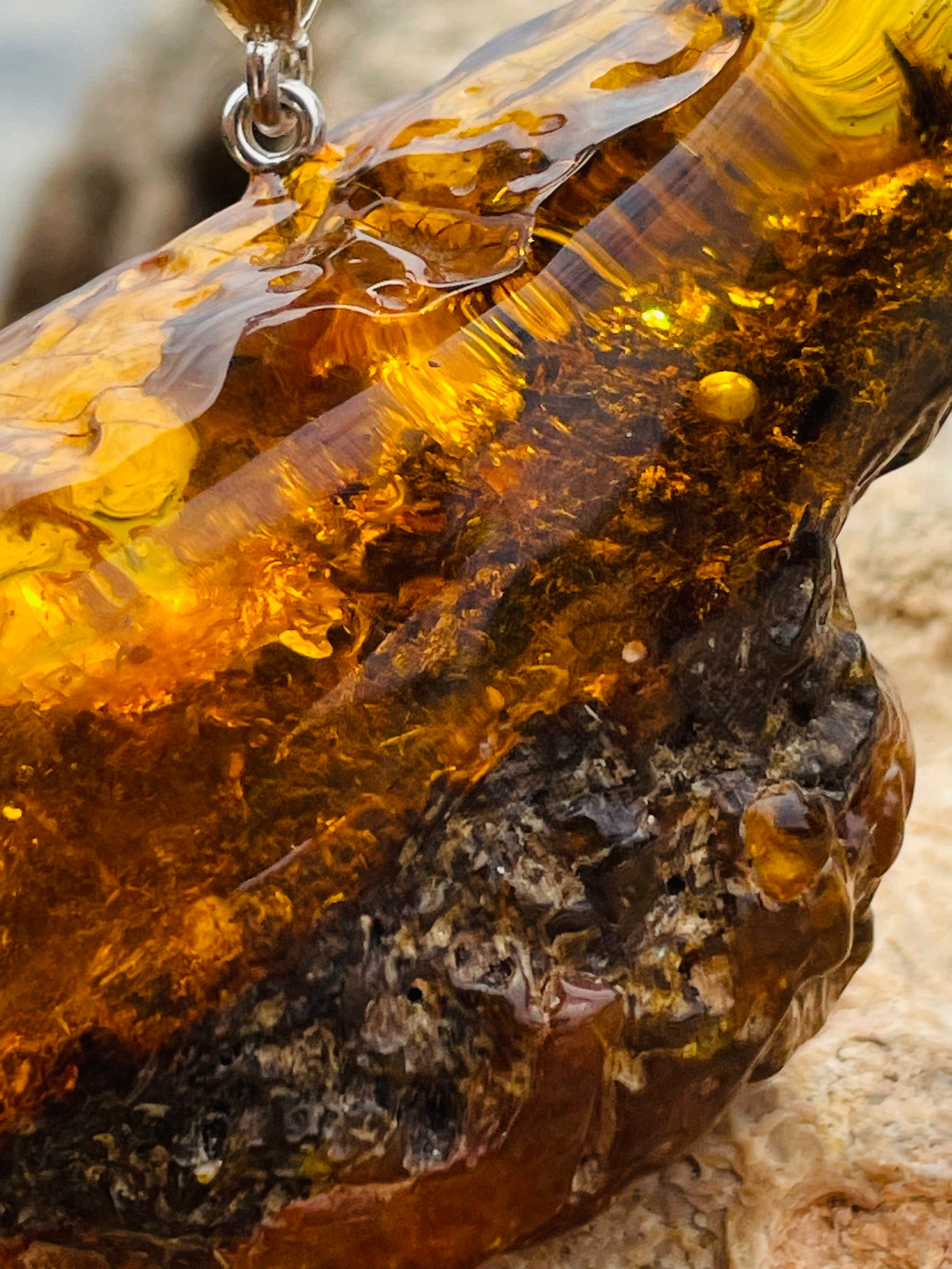 Magic Amber Pendant With Natural Man Face Epic Man Face - Etsy