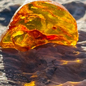 Sparkling Honey Amber , Natural Baltic Amber , Raw Amber Stone With ...