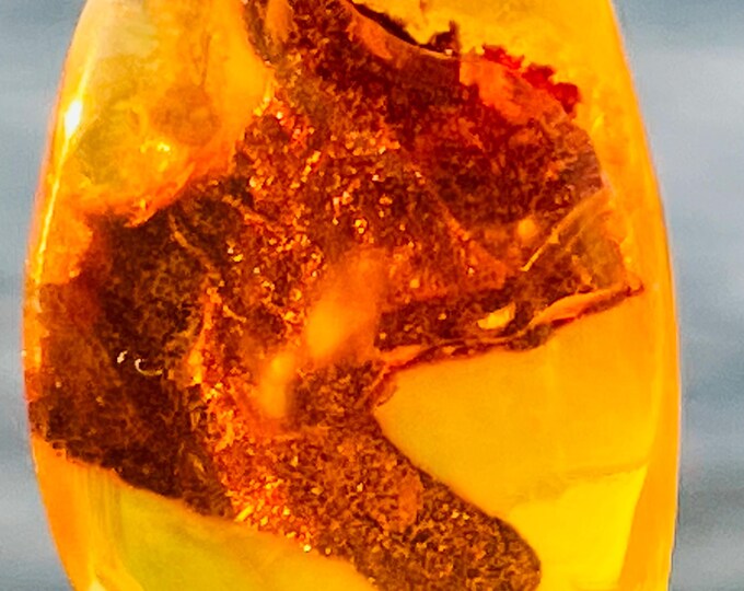 Fantastic Raw Amber Pendant, Rare Amber Pendant, Natural Baltic Amber ...