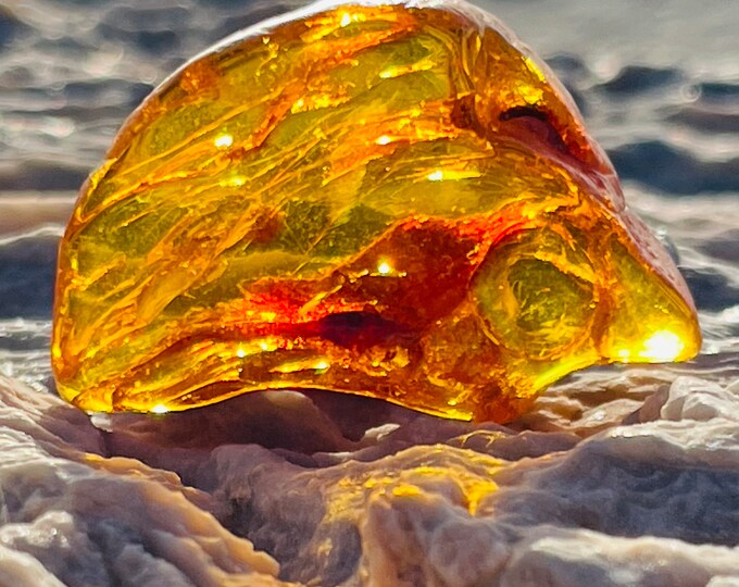 Sparkling Honey Amber , Natural Baltic Amber , Raw Amber Stone With ...