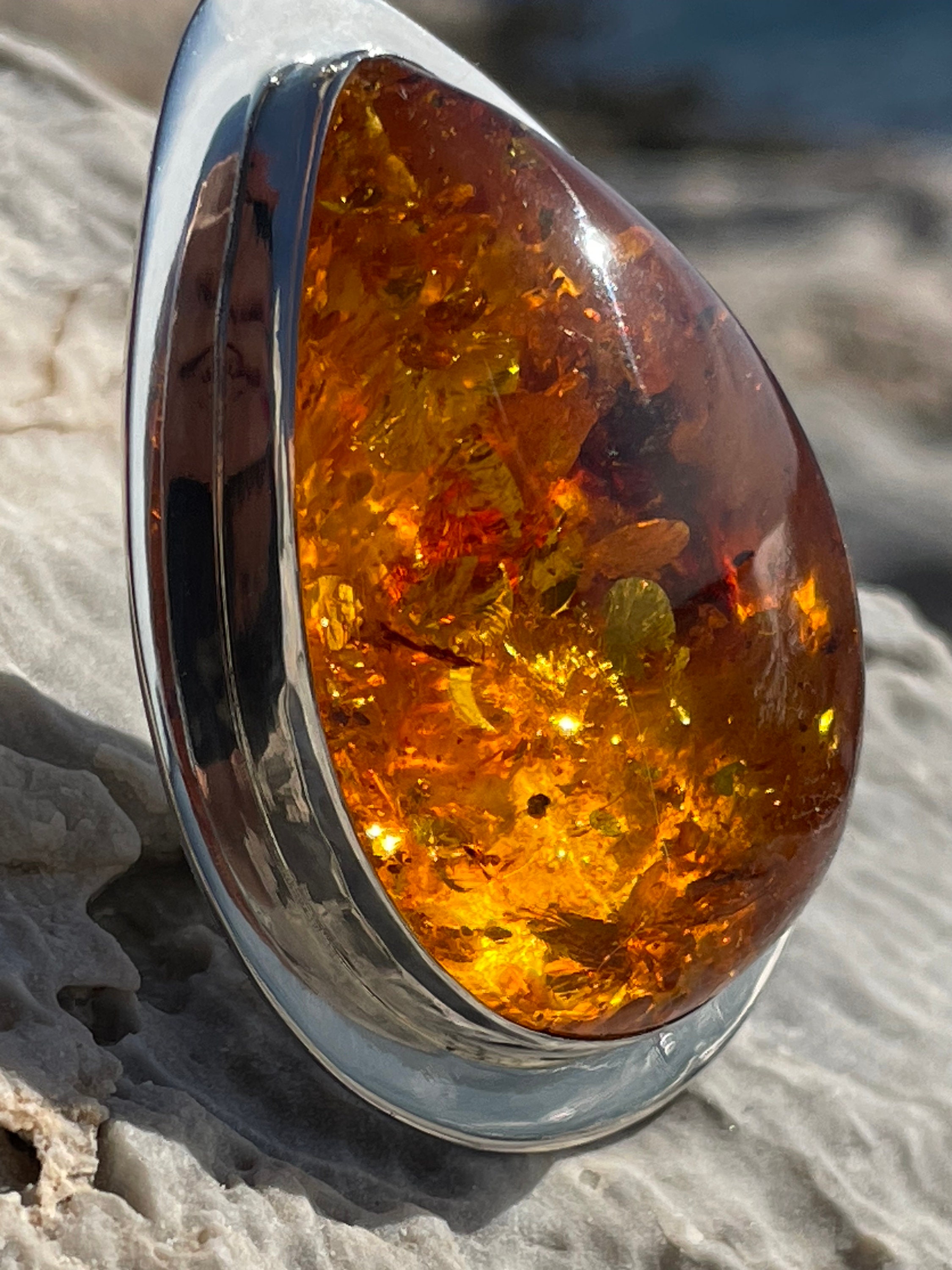 Absolutely Unique Amber Pendant, Large Amber Pendant, Handmade Baltic ...