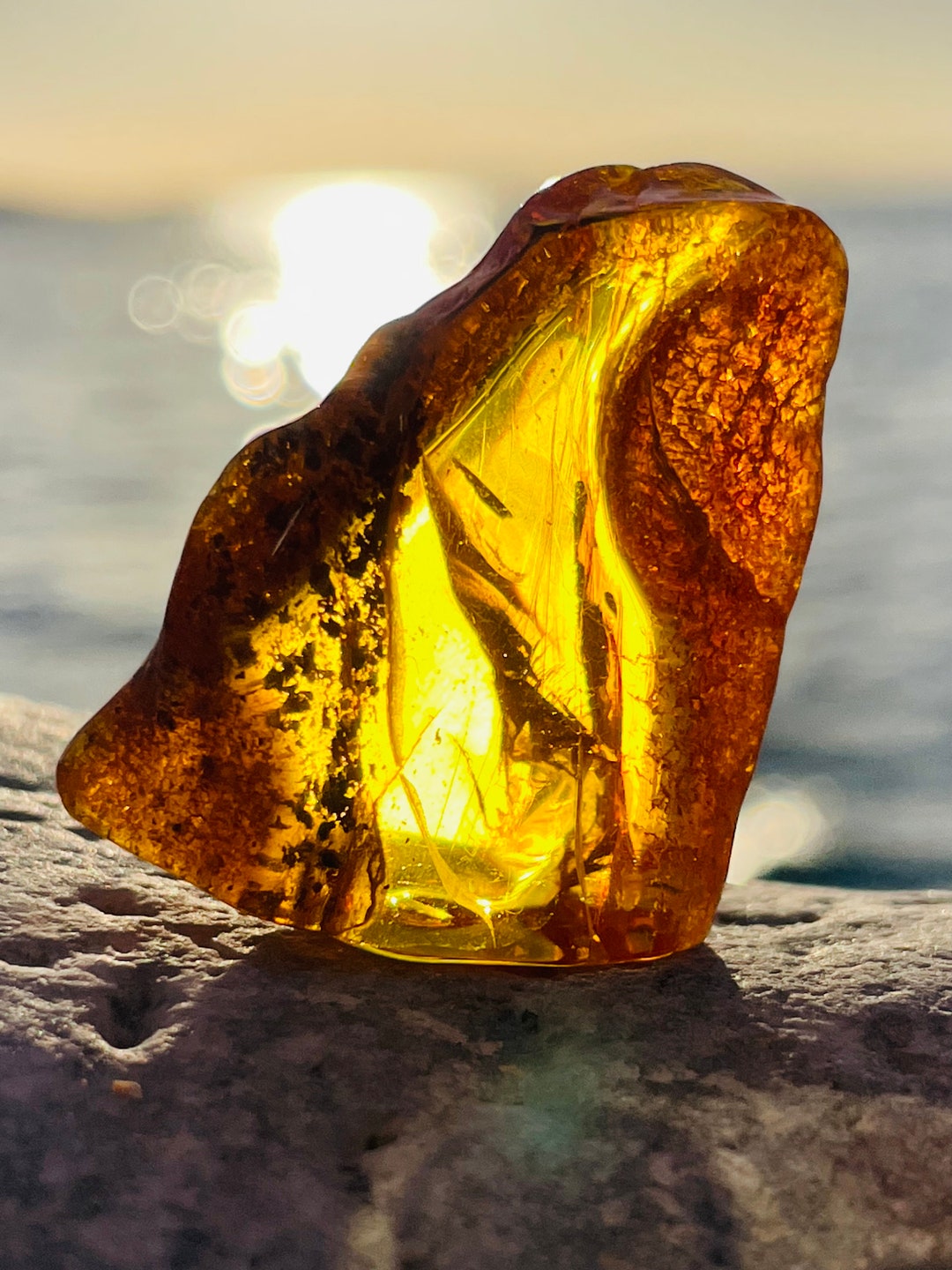 Sparkling Amber Stone, Natural Honey Baltic Amber, Natural Amber Stone ...