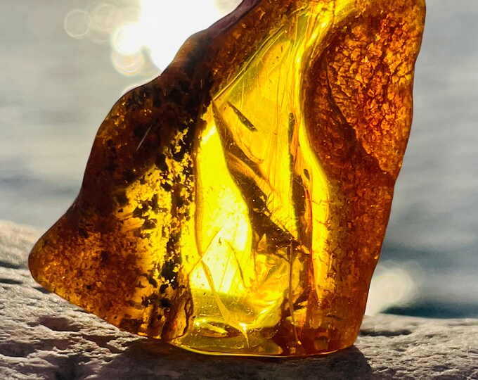 Sparkling Amber Stone, Natural Honey Baltic Amber, Natural Amber Stone ...