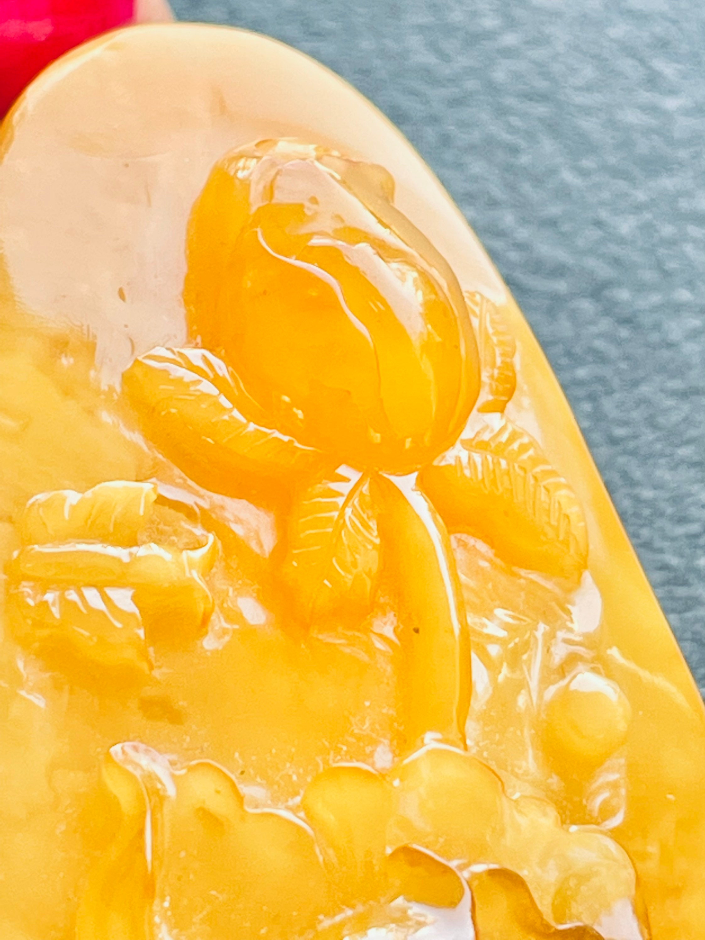 HUGE AMBER FLOWER huge Amber Pendant Carved Amber Flower - Etsy