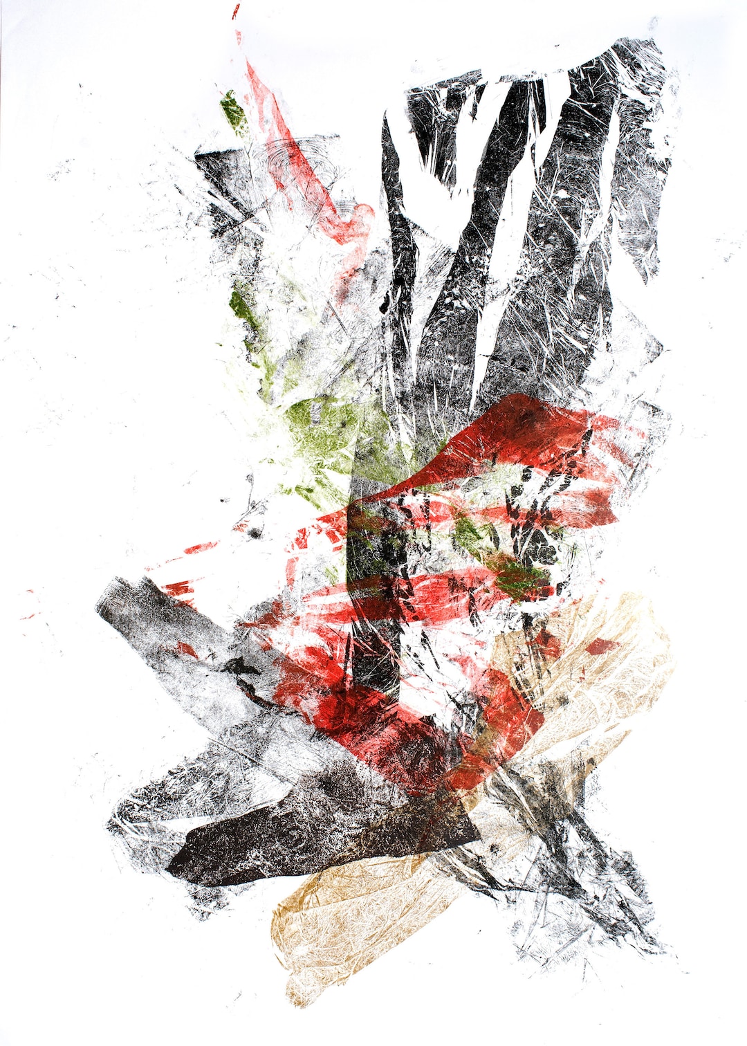 Fine Art Print of Monotype Abstract Art Contemporary Art - Etsy